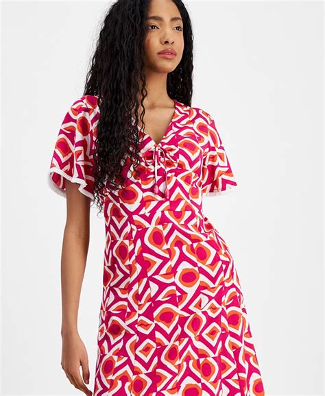 Tahari Petite Printed Midi Dress Macys