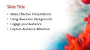 Free Red Background PowerPoint Template Free PowerPoint Templates