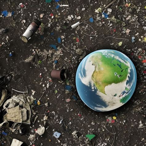 Premium Ai Image Plant World In A Pollution Environment