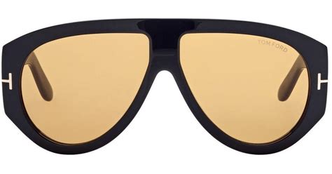 Tom Ford Bronson Pilot Acetate Sunglasses In Black For Men Lyst