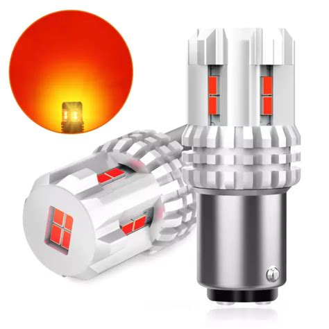 PAIR 1157 SMD RED LED Tail Brake Stop Backup Reverse Turn Signal Light Bulb USA 23 19 PicClick AU