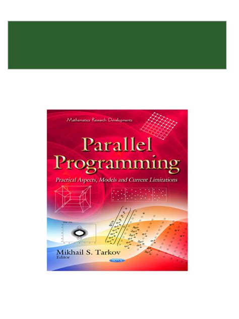 Pdf Parallel Programming Practical Aspects Models And Current