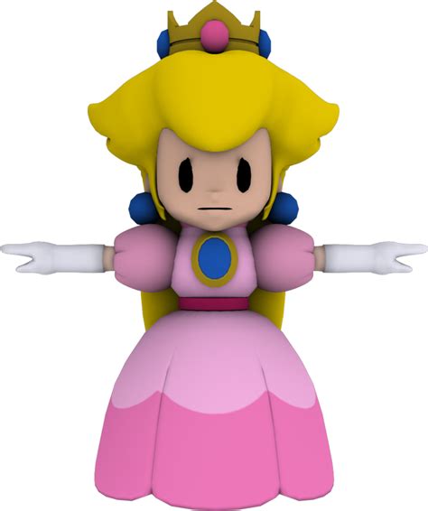 Paper Princess Peach Wip With Texture By Luigimariogmod On Deviantart