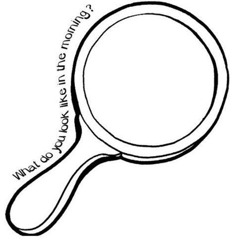Hand Mirror Coloring Pages