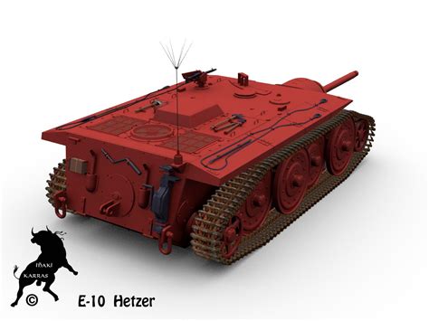 3d E 10 Panzer German