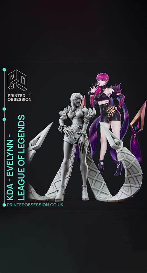 Evelynn Kda League Of Legends Fanart Model 3d Model By Printedobsession On Thangs