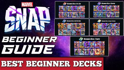 Marvel Snap Beginners Guide 5 BEST BEGINNER DECKS YouTube
