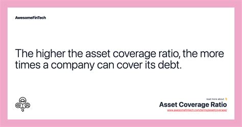 Asset Coverage Ratio Awesomefintech Blog