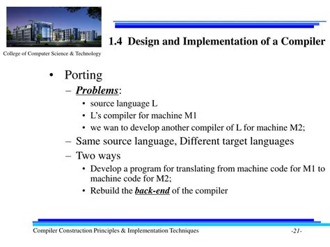 Ppt Compiler Construction Principles And Implementation Techniques Powerpoint Presentation Id