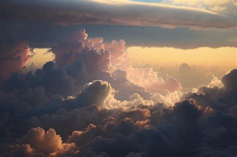 Premium AI Image Scenery With Clouds And Sky Created Using Generative Ai Technology