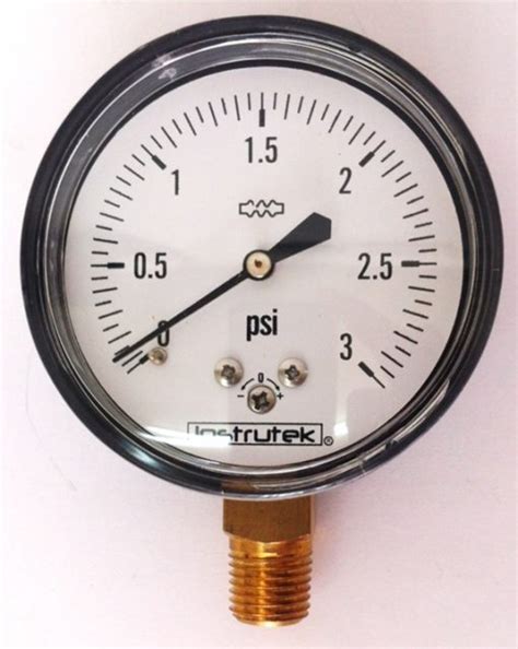 Manómetro Para Gas L p Y Nat De 0 A 3 Psi Instrutek