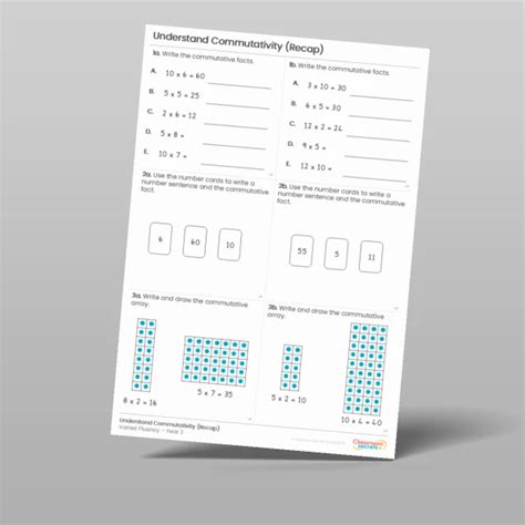 Year 2 Understand Commutativity Recap Varied Fluency Resource Classroom Secrets