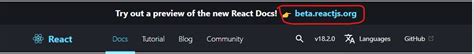 React New Beta Documentation Javascript The Freecodecamp Forum