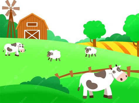 농장 일러스트 농장 들 농장 및 목장 농장에서의 생태 농업 Png 일러스트 및 Psd 이미지 무료 다운로드 Pngtree