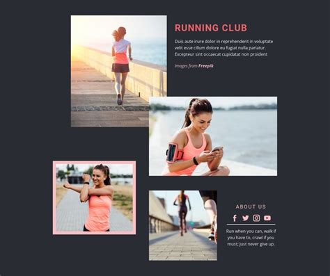 Running Club CSS Template By Nicepage
