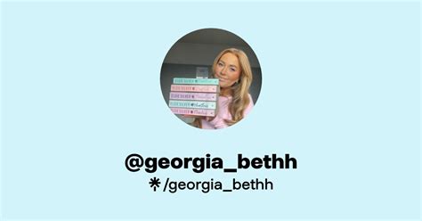 Georgia Bethh Instagram Tiktok Linktree