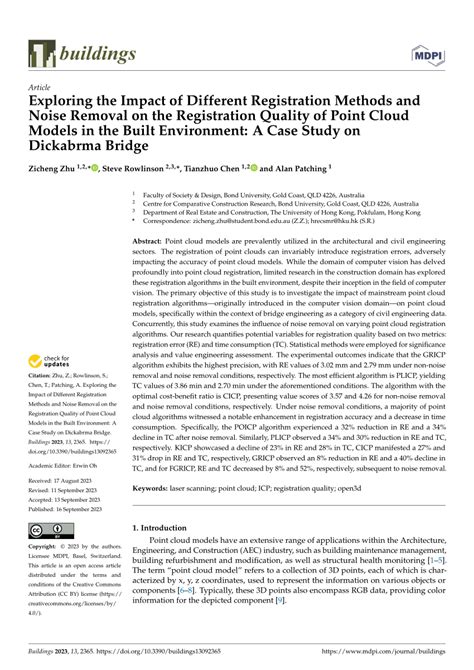 PDF Exploring The Impact Of Different Registration Methods And Noise Removal On The
