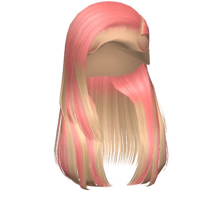 Layered Side Part In Pink W Blonde Highlights Roblox Item Rolimon S