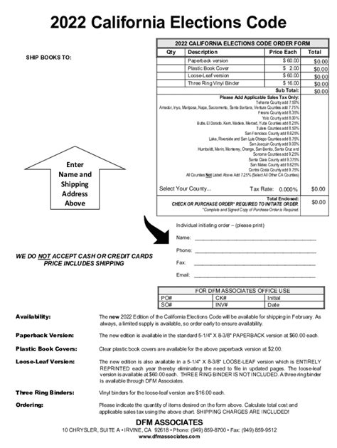 Fillable Online 2022 California Elections Code Fax Email Print Pdffiller