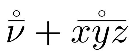 Math Mode Problem When Combining Widebar And Mathring Tex Latex