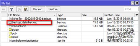 lab 10 mikrotik backup and restore ~ open networking