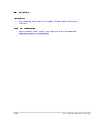 Linux Fundamentals Commands Pdf