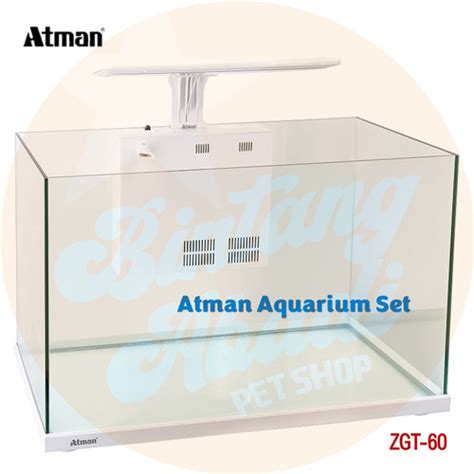 Jual Atman ZGT-60 Aquarium 60cm Full Set Lampu Filter Siap Pakai ...