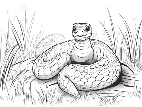 Fascinating Python Coloring Coloring Page