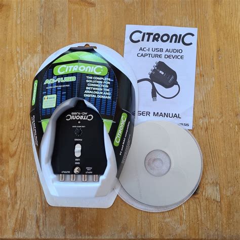 Citronic Ac I Usb Audio Capture Device Köp På Tradera 597068777