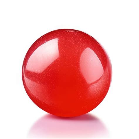 Premium Photo A Red Shiny Sphere With A Red Ball On It