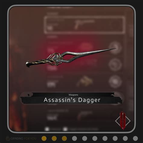 Assassins Dagger Grinding For You