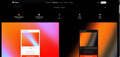 framer shader gradient plugin
