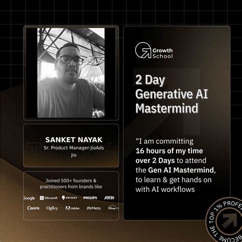 Sanket Nayak On Linkedin Generativeai Growthschool Aimastermind