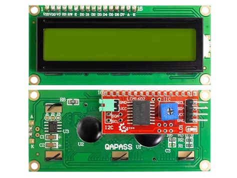 3 3 Volts Lcd Character Display Modules 2x16 Yellow Green Screen Backlight With I2c Pcf8574