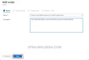 Create A Local Admin Account On MacOS Using Intune