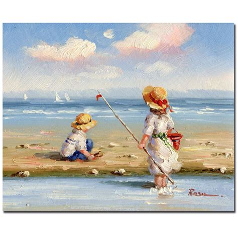 Shop At The Beach Iii Gallery Wrapped Canvas Art On Sale Free