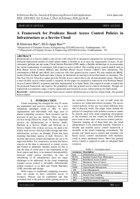 Pdf A Framework For Predicate Based Access Control Policies In