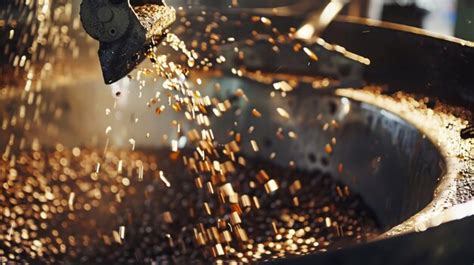 Closeup Slow Motion Footage Of Coffee Processing Premium Ai Generated
