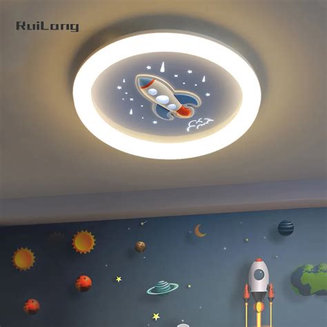 Modern Roket Led Tavan Klar I In Ocuk Yatak Odas Erkek Bebek Ocuk Odas