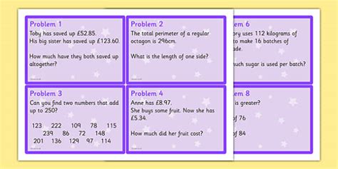 Word Problem Cards Y6 Maths Problems Ks2 Twinkl