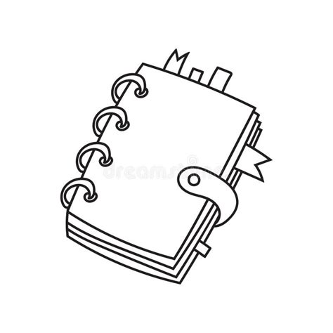 Notebook Coloring Page