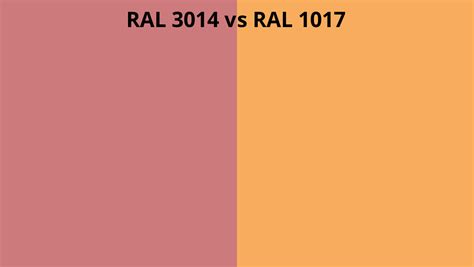 Ral 3014 Vs 1017 Ral Colour Chart Uk