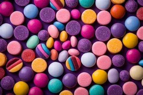 Premium Photo Candy Delights A Colorful Array Of Chewy Goodness From