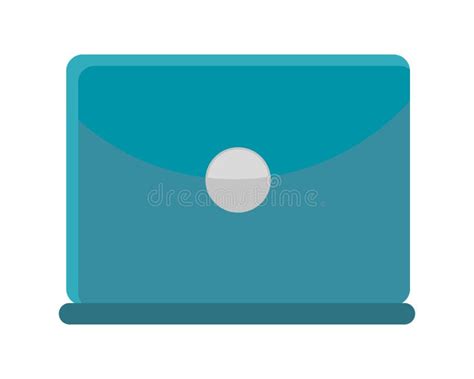 Computer Laptop Open Back View Isolated Stock Illustrations 140