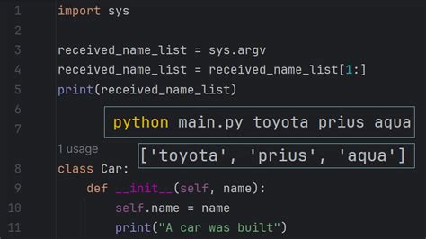 Command Line Arguments For Python Scripts And Instantiate Objects