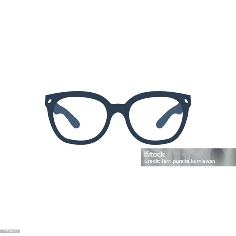 Glasses Icon Vector Eyeglasses Symbol Accessory Pictogram Flat Vector Sign Isolated On White