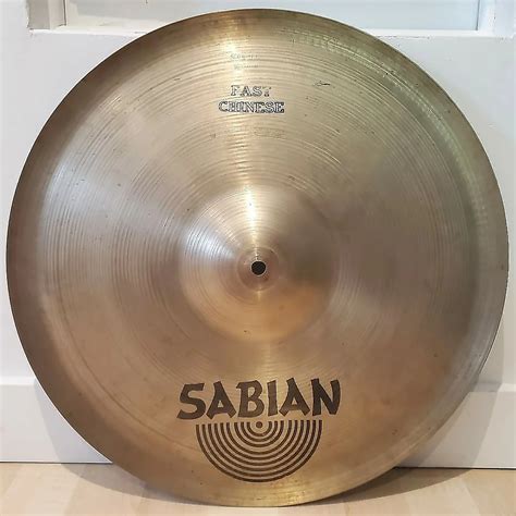 Sabian 18 Aa Fast Chinese Cymbal 1982 1984 Reverb Australia