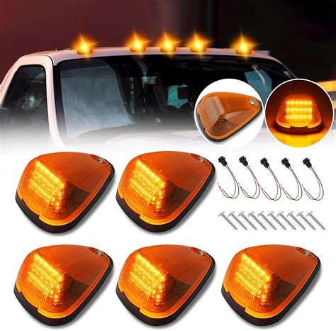D Lumina Amber Lens Led Cab Roof Marker Lights For Fo Rd
