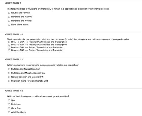 Solved Question 9 The Following Types Of Mutations Are More