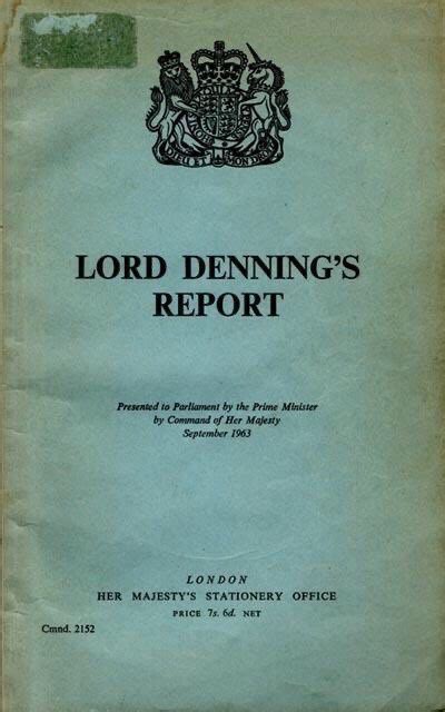 Prof Frank McDonough On Twitter 25 September 1963 Lord Denning